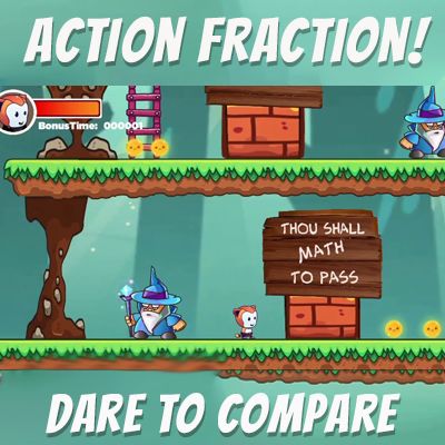 Action Fraction - Dare to Compare! - Free Comparison of Fractions Game ...
