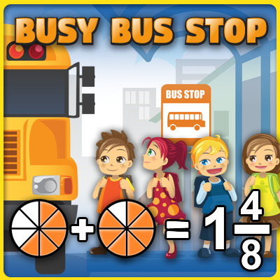 Busy Bus Stop - Free Learning Game | Free-Learning-Games.com