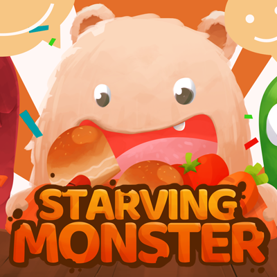 Starving Monster - Free Write Inequalities Game | Free-Learning-Games.com