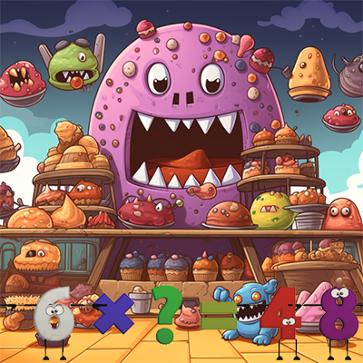 Math Munchies Mayhem - Free Basic Multiplication and Division Equations ...