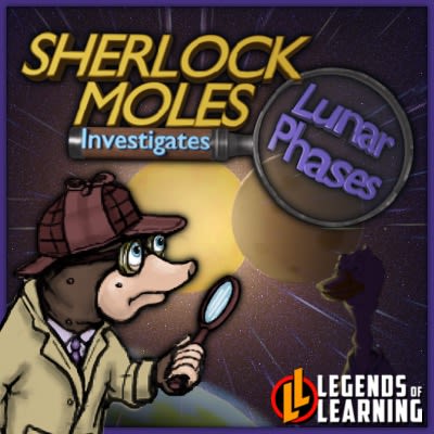 Sherlock Moles Investigates: Lunar Phases - Free Learning Game | Free ...