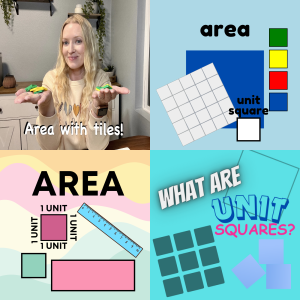 Student Lesson: Calculating Area Using Square Units 3.8b - Free Games ...