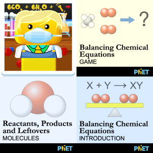Lesson: Conservation of Matter in Chemical Reactions MS-PS1.B-2 - Free ...