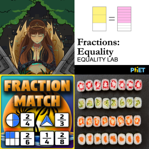 Worksheet: Represent Equivalent Fractions 4.2b - Free Games and ...