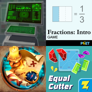 Game Based Learning: Partition Shapes Into Unit Fractions 3.G.A.2 ...
