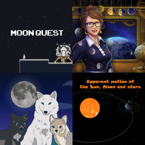 Practice: Phases of the Moon 6.3c - Free Educational Games - Legends of ...