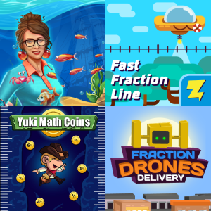 Free Educational Games: Represent Fractions Using Concrete Objects And ...