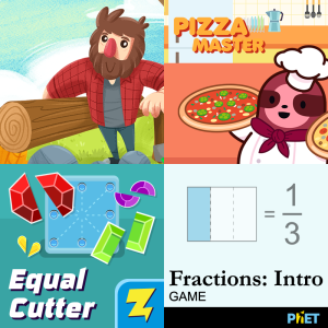 Free Educational Games: Partition Shapes Into Unit Fractions MGSE3.G.2 ...