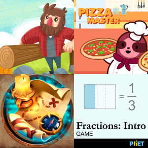 Free Lesson: Partition Shapes Into Unit Fractions 3.G.A.2 - Free Games ...