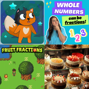 Student Lesson: Express Whole Numbers As Fractions 3.NF.A.3.c - Free ...