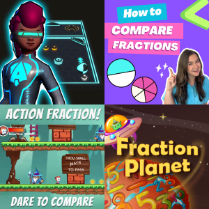 For Class: Comparison of Fractions 4.NF.A.2 - Free Games and Videos ...