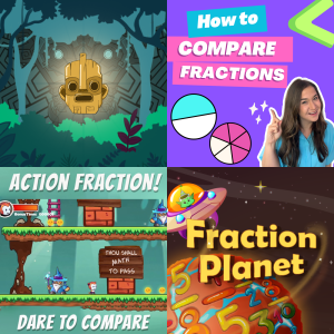 Game Based Learning: Plot, Order and Compare Fractions with Different ...