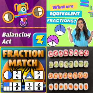 Lesson: Understanding Equivalent Fractions 3.NF.3a - Free Games ...