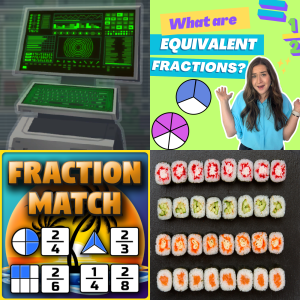 Game Based Learning: Understanding Equivalent Fractions 3.NF.3.a - Free ...