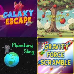 Practice: Affect of Mass and Distance on Gravity 5.PS2.4 - Free Games ...