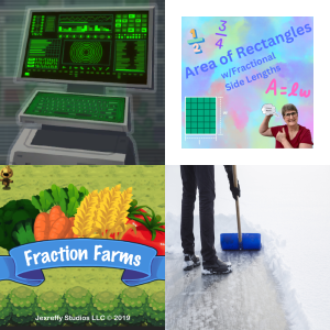 Student Lesson: Find Area Of A Rectangle Using Unit Fraction Tiles NY-5 ...