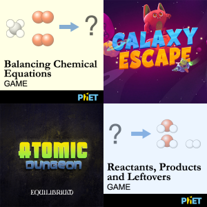 Free Educational Games: Conservation of Matter in Chemical Reactions MS ...