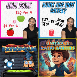 Practice: Solve Unit Rate Problems 6.RP.A.3.b - Free Games and Videos ...