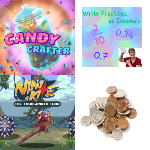 Game Based Learning: Represent Decimals Using Visual Models And Money 4 ...