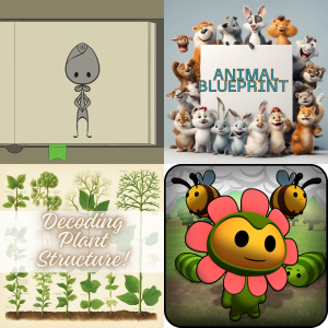 Free Educational Games: Structures of Plants vs Animals SC.5.L.14.2 ...