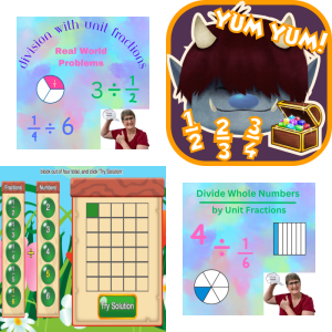 Game Based Learning: Unit Fractions in Real World Problems AR.5.NF.B.7 ...