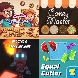 Free Educational Games: Partition Shapes Into Unit Fractions 3.G.A.2 ...