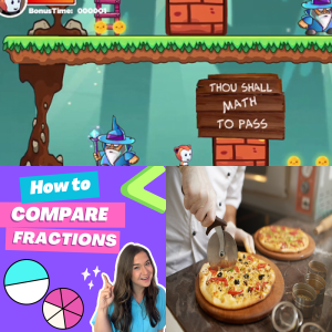 Worksheet: Compare Fractions With Different Numerators And Denominators ...