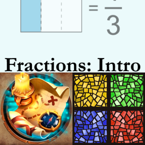 Practice: Partition Shapes Into Unit Fractions 3.G.A.2 - Free Games and ...