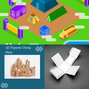 Worksheet: Represent 3-D Figures Using Nets - Free Games and Videos ...