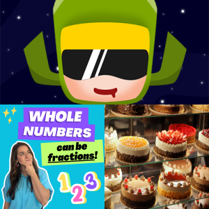 Free Lesson: Express Whole Numbers As Fractions 3.NF.A.3.c - Free Games ...