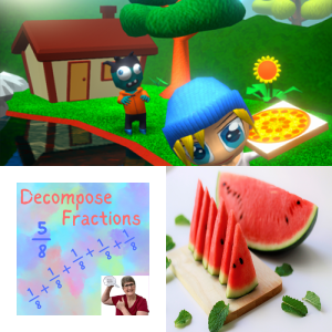 Teaching Plan: Compose and Decompose Fractions 3.3D - Free Games ...