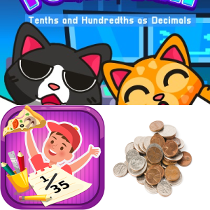 Practice: Represent Decimals Using Visual Models And Money 4.2E - Free ...