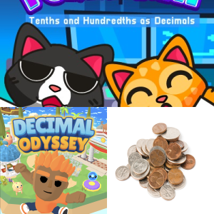 Game Based Learning: Represent Decimals Using Visual Models And Money 4 ...