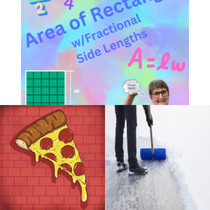 Worksheet: Find Area Of A Rectangle Using Unit Fraction Tiles 5.NF.B.4 ...